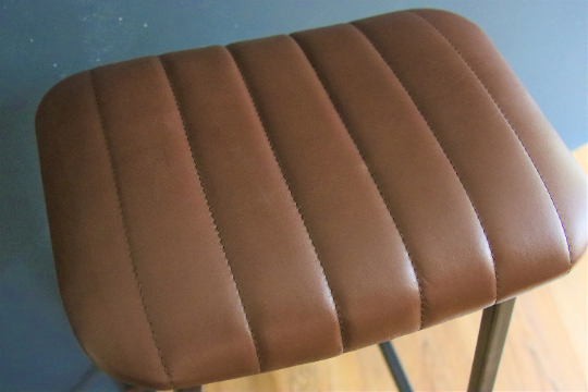 Industrial Style Red Leather Bar Stool – WillowTree Furniture